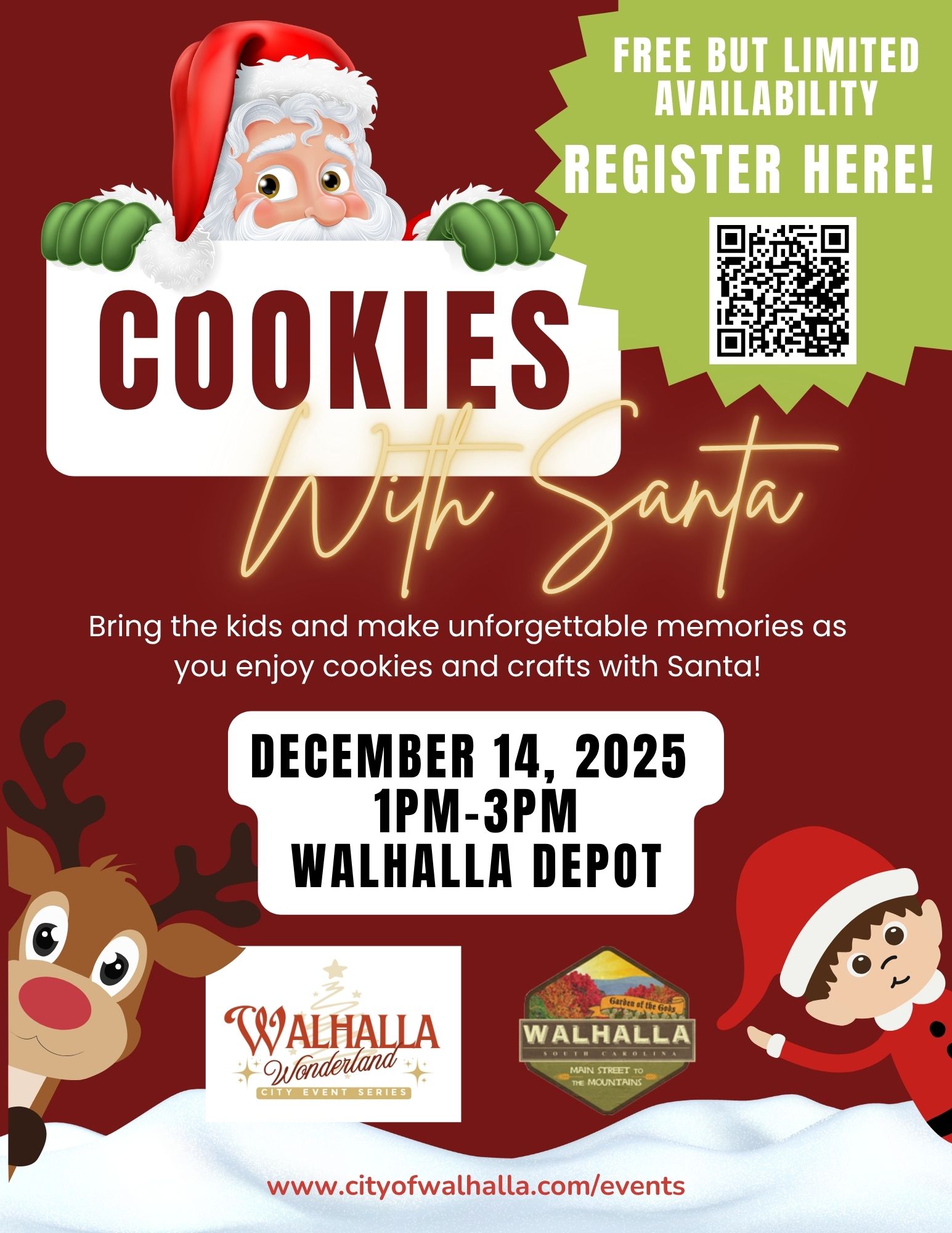 Cookies with Santa - City of Walhalla